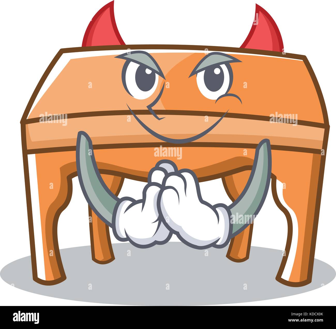 Devil table character cartoon style Stock Vector Image & Art - Alamy