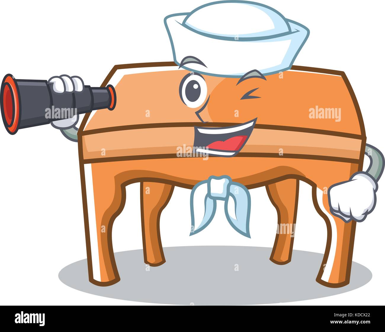 Sailor table character cartoon style Stock Vector Image & Art - Alamy