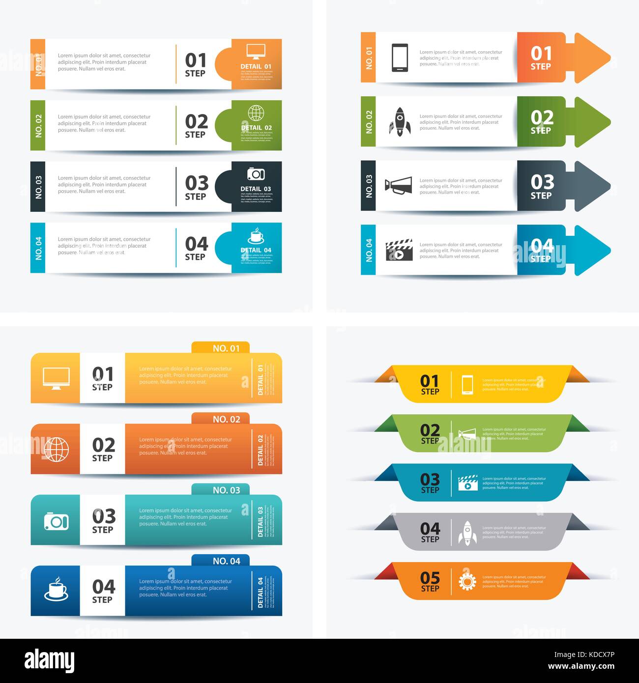 set of infographic templates Stock Vector Image & Art - Alamy