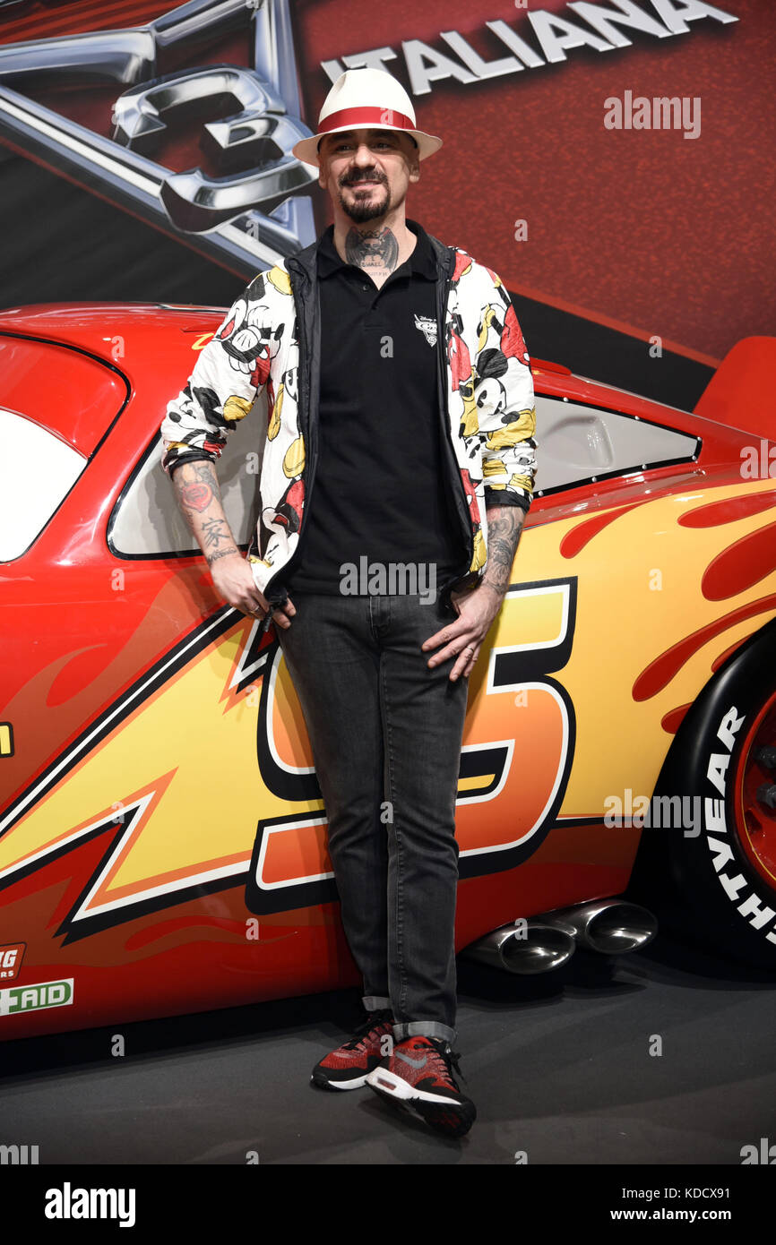 Photocall for Disney Pixar's 'Cars 3' in Milan, Italy. Featuring: J-Ax ...