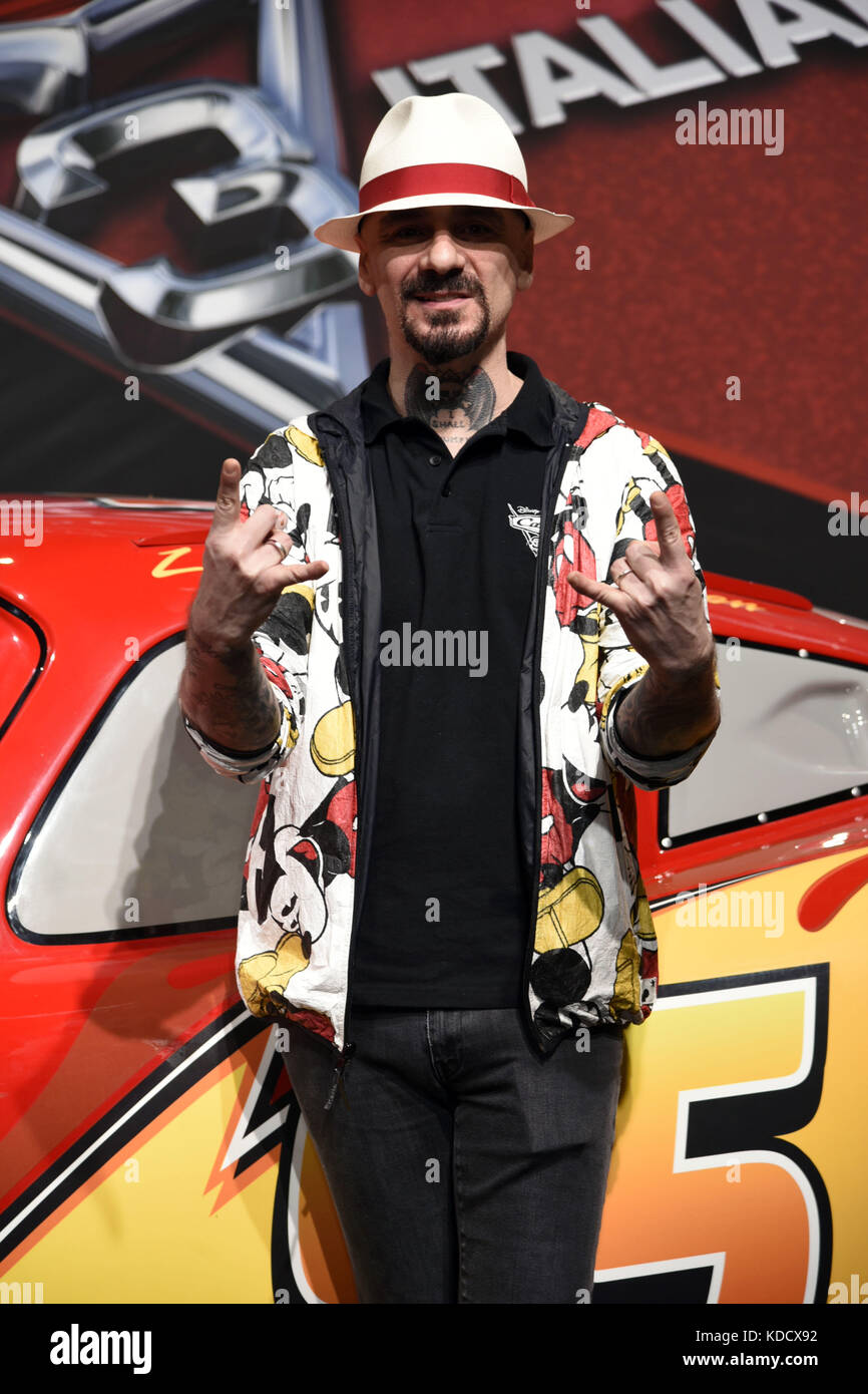 Photocall for Disney Pixar's 'Cars 3' in Milan, Italy. Featuring: J-Ax ...