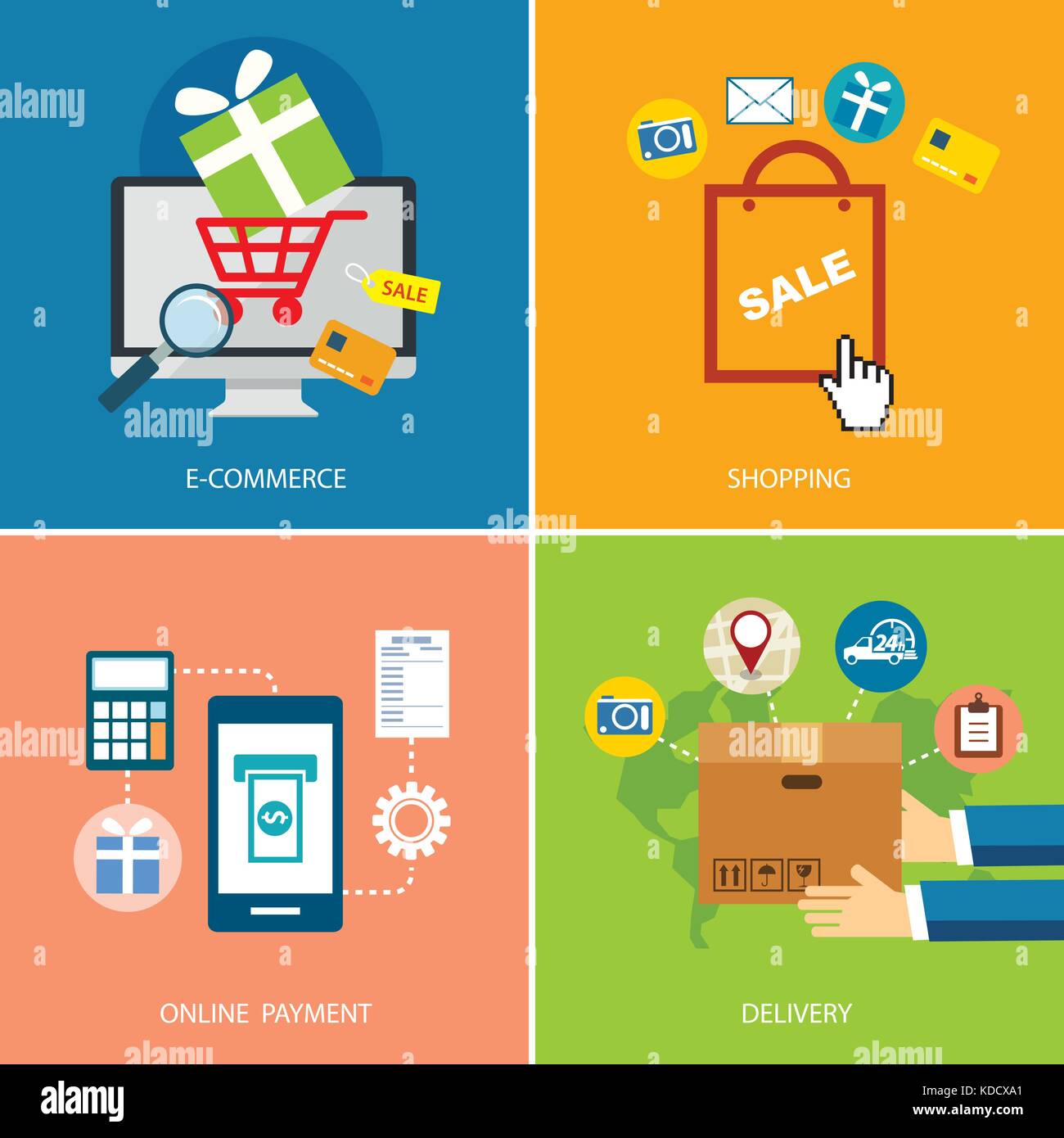 E commerce background hi-res stock photography and images - Alamy