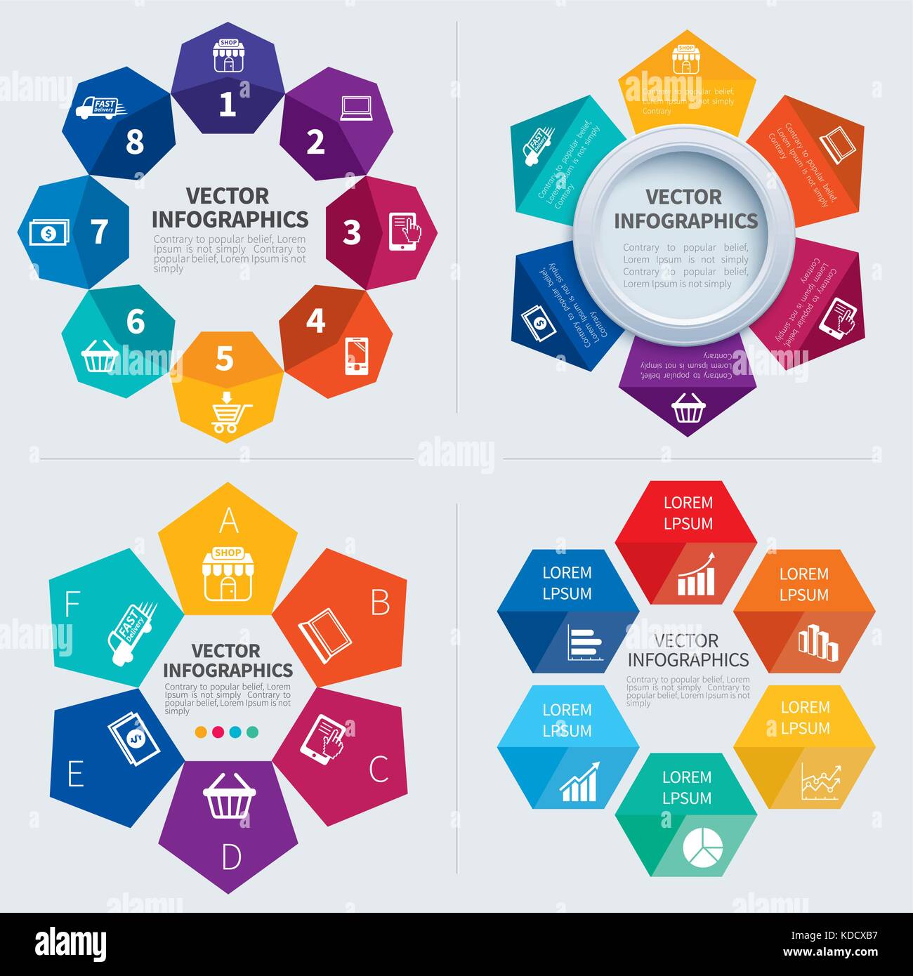 vector infographics set templates Stock Vector Image & Art - Alamy