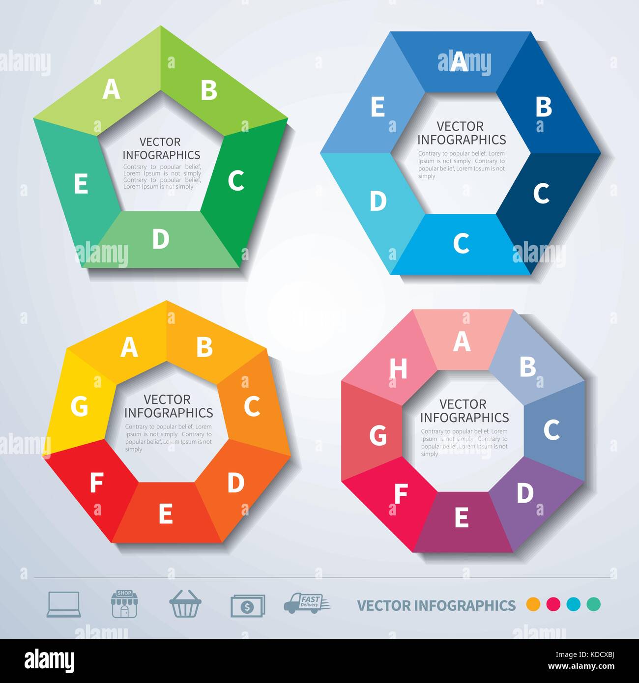 vector infographics set templates Stock Vector Image & Art - Alamy