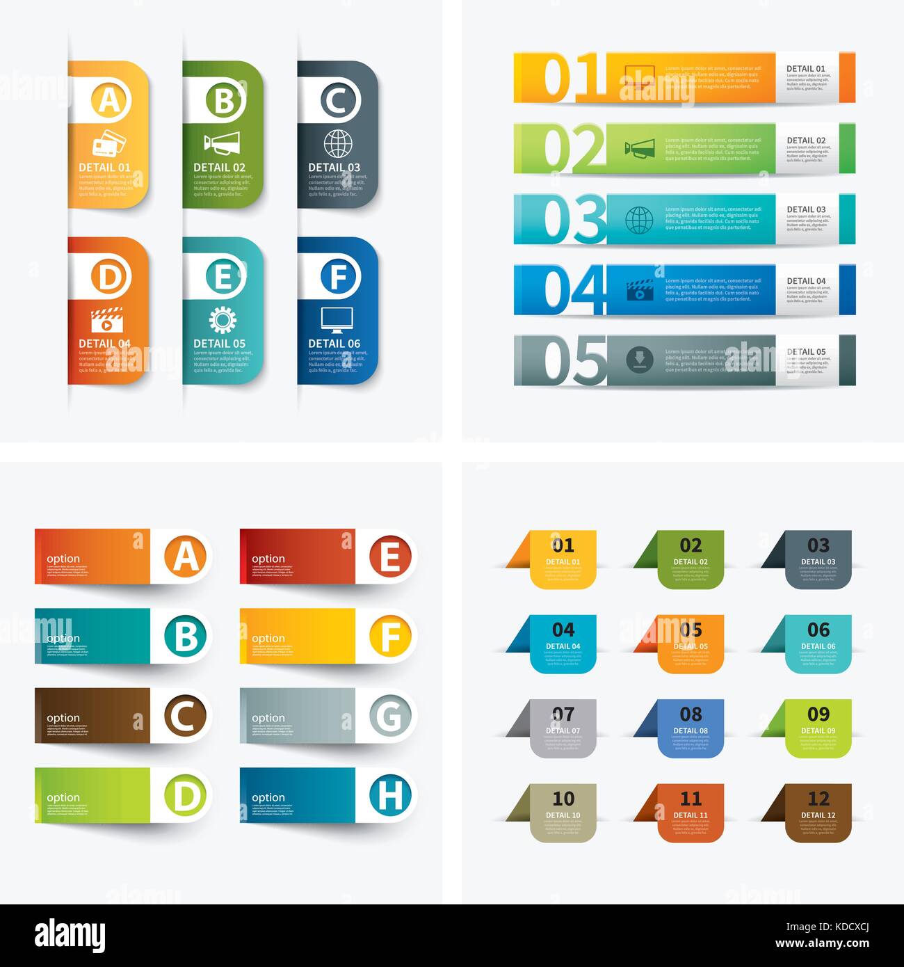 set of infographic templates Stock Vector Image & Art - Alamy