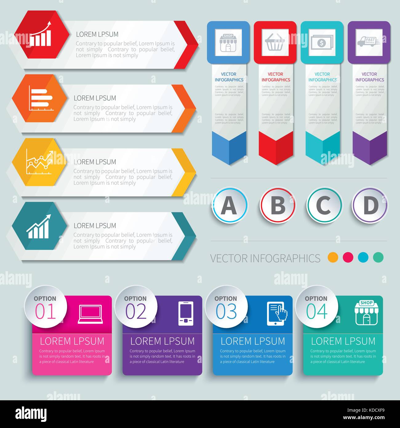 set of infographic templates Stock Vector Image & Art - Alamy