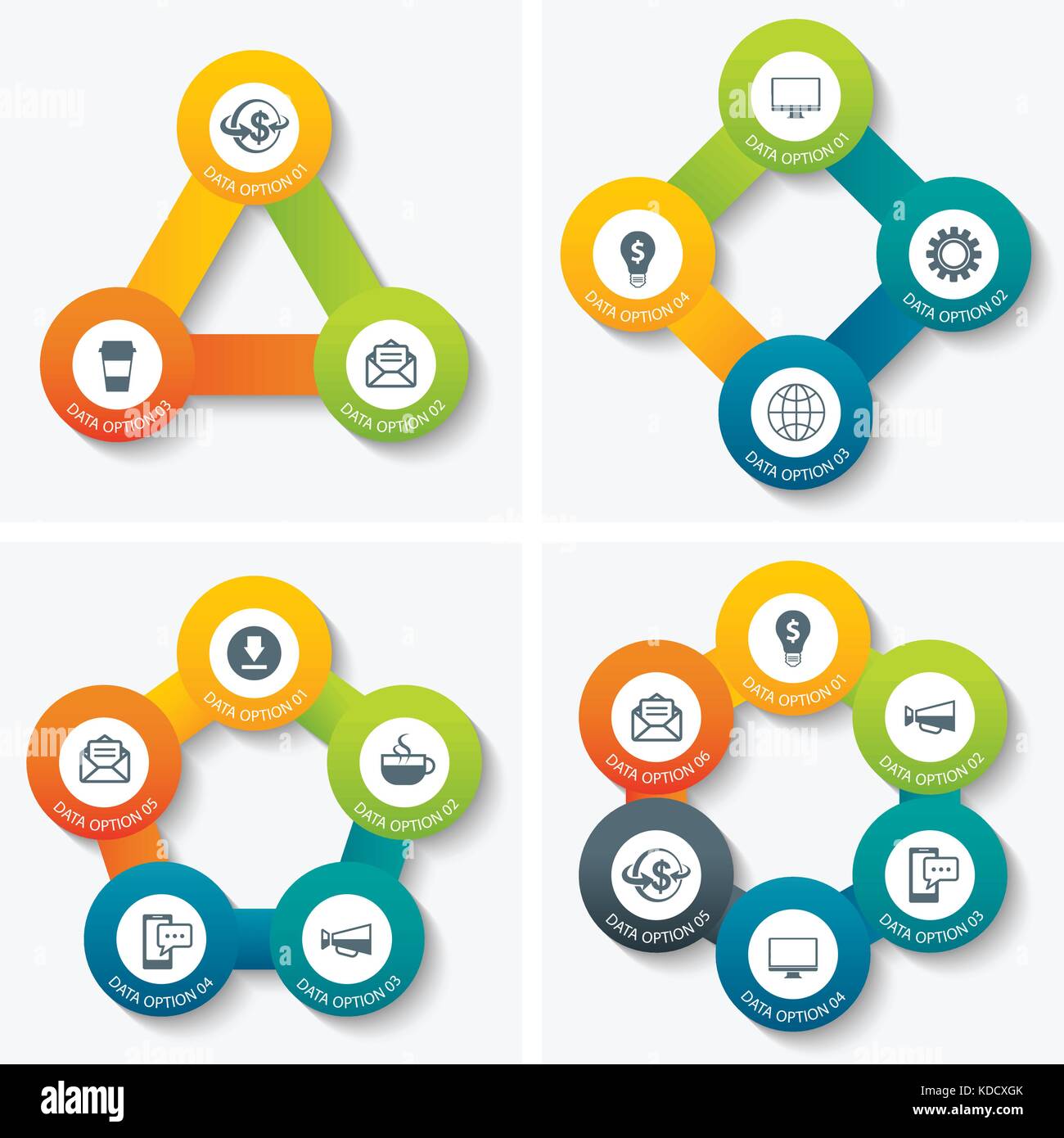 Infographic circle Cut Out Stock Images & Pictures - Alamy