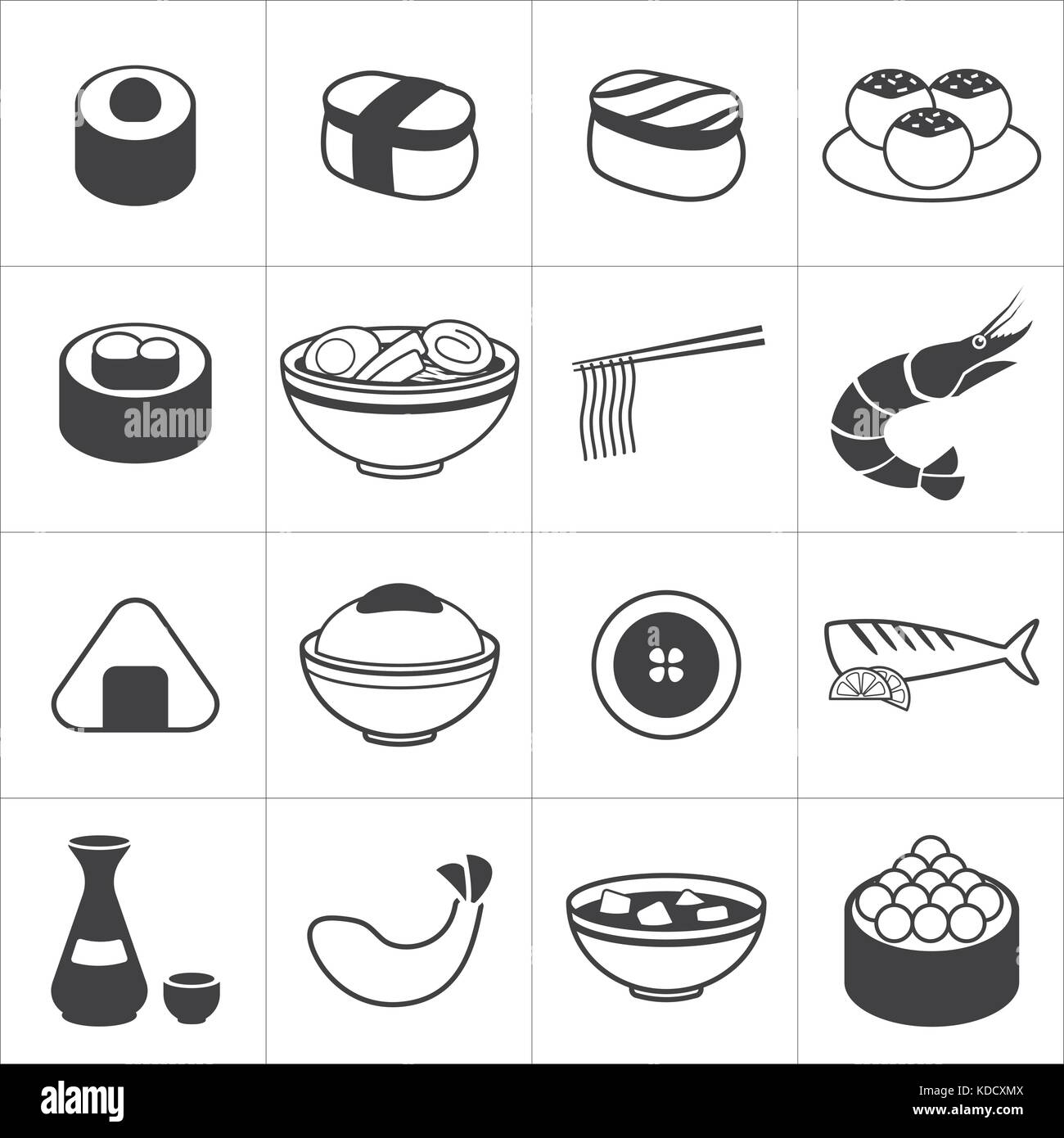 icon japan food Stock Vector Image & Art - Alamy