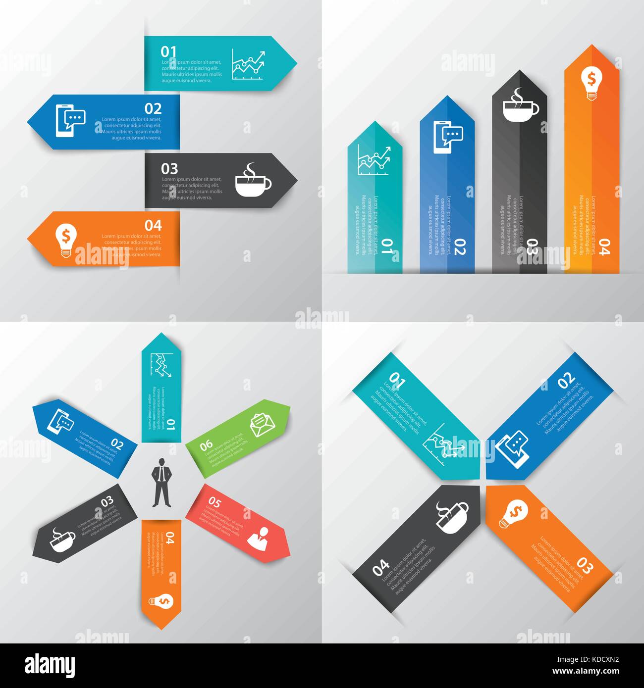 paper tab infographic Stock Vector Image & Art - Alamy