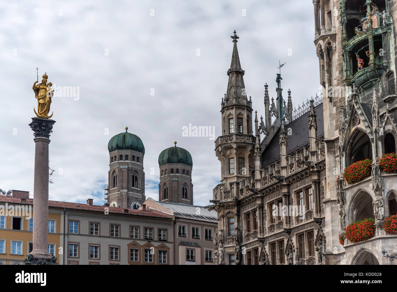 The Marienplatz square in Munich Germany Stock Photo - Alamy