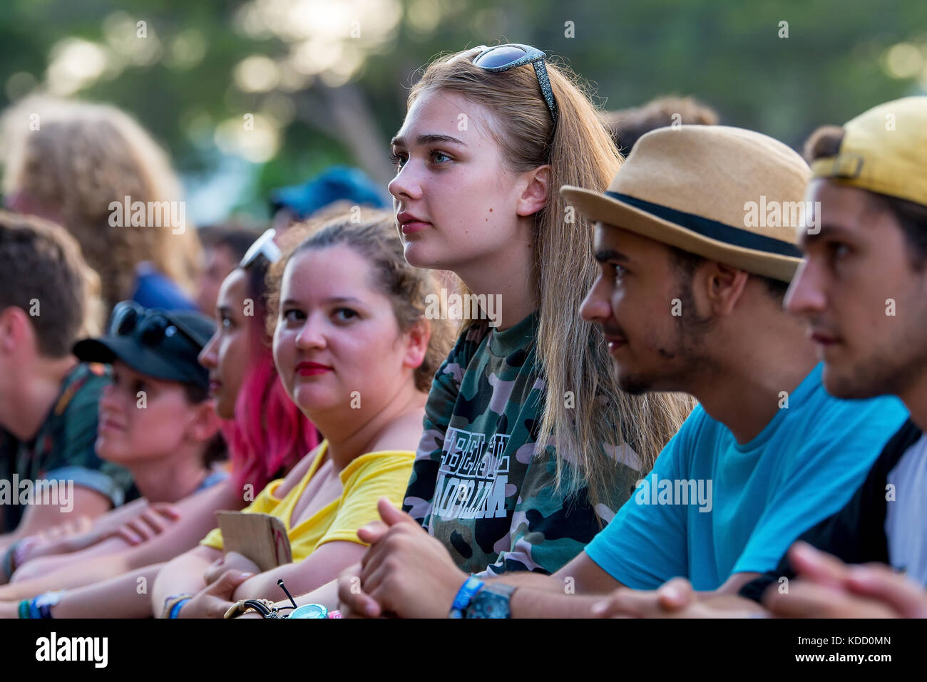 BENICASSIM, SPAIN - JUL 13: Crowd in a concert at FIB Festival on July ...