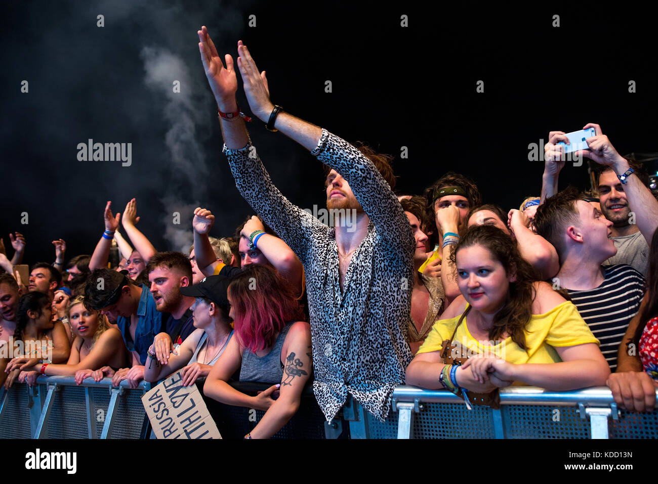 BENICASSIM, SPAIN - JUL 13: Crowd in a concert at FIB Festival on July ...