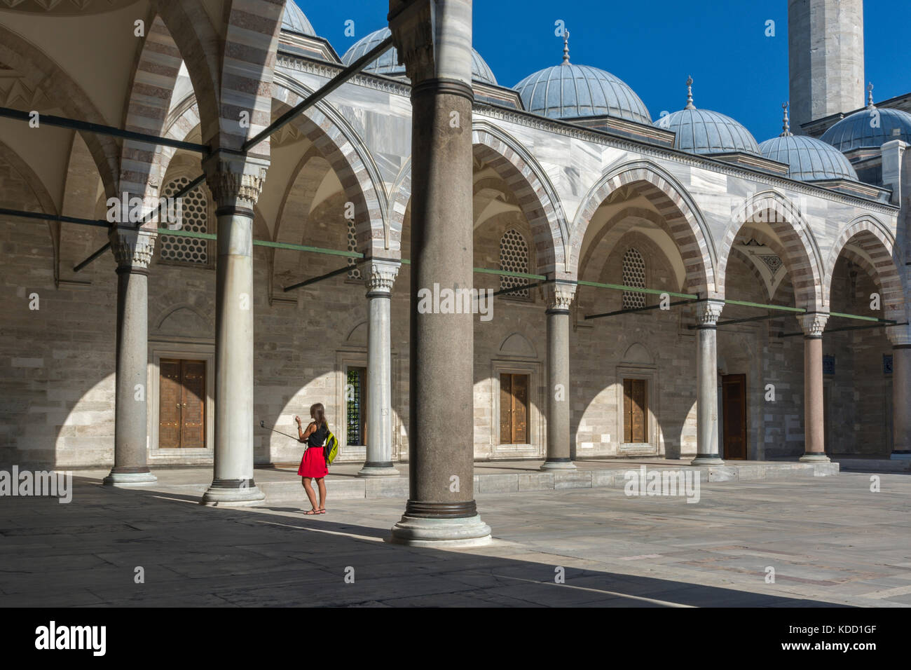 Courtyard of The Suleymaniye Mosque in Istanbul,Turkey Stock Photo - Alamy