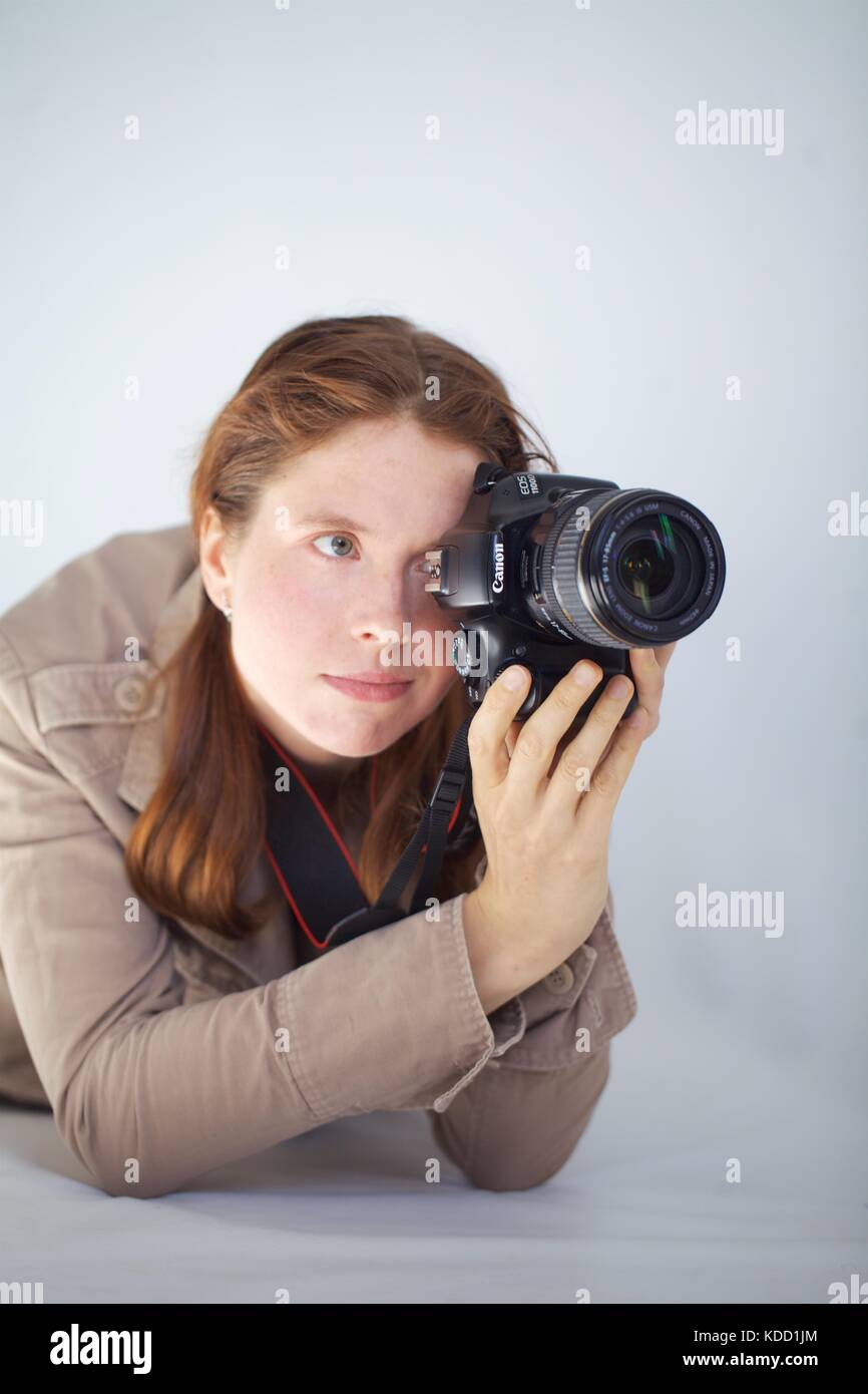 Female photographer camera viewfinder hi-res stock photography and ...