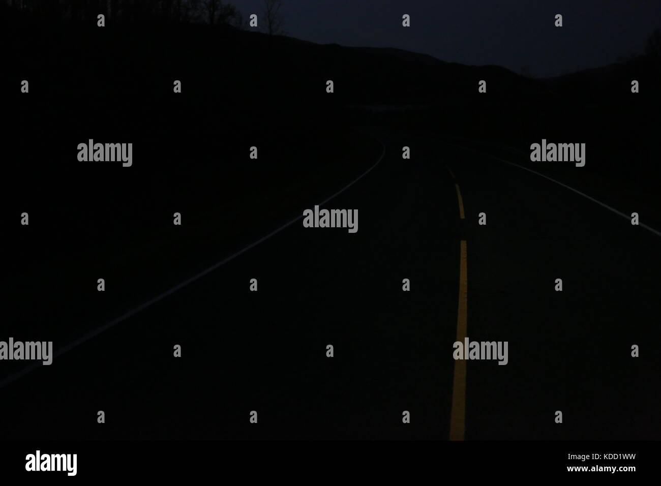 Road In Evening Light Stock Photo - Alamy