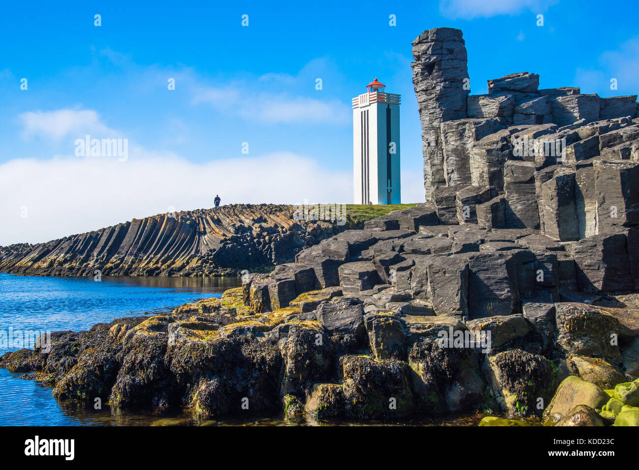 Iceland basalt lighthouse rock hi-res stock photography and images - Alamy