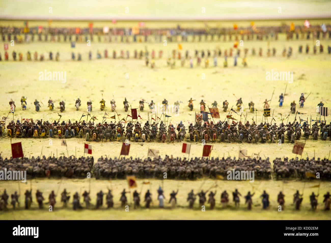 Model of the Battle of Campaldino in 1289, one of the biggest battles ...
