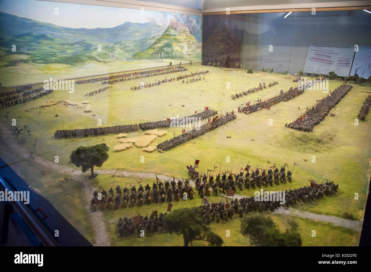 Model of the Battle of Campaldino in 1289, one of the biggest battles ...