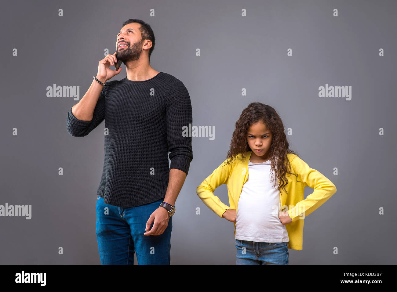 Angry father annoyed daughter hi-res stock photography and images - Alamy