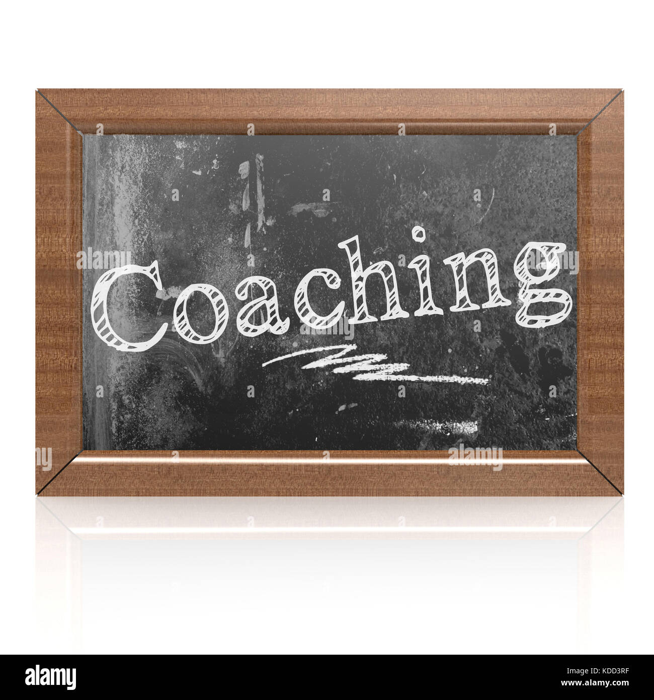 Coaching text written on blackboard, 3D rendering Stock Photo - Alamy