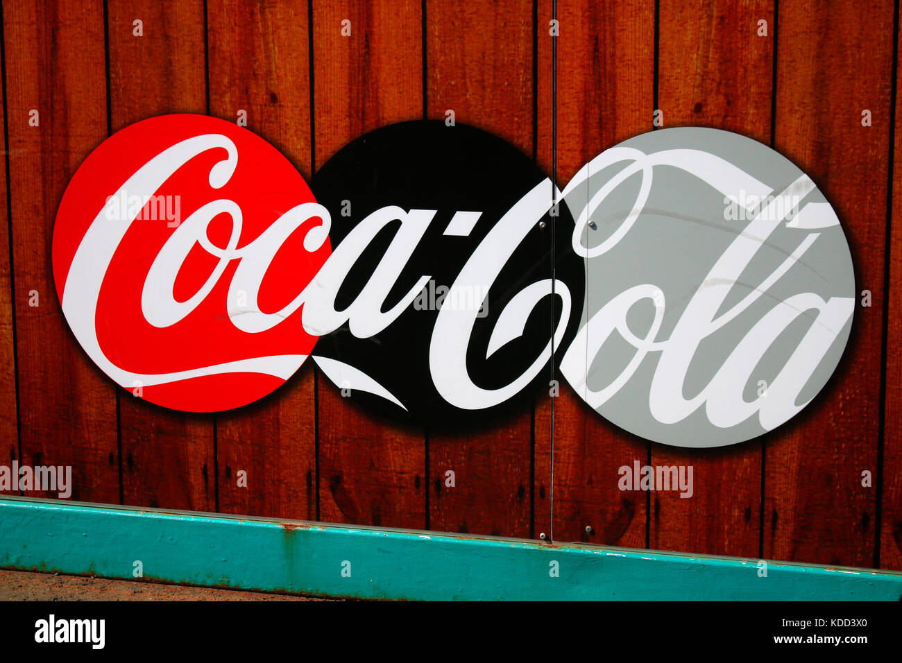 Logo - Markenname/ brand name: Coca Cola, Reykjavik, Island Stock Photo ...