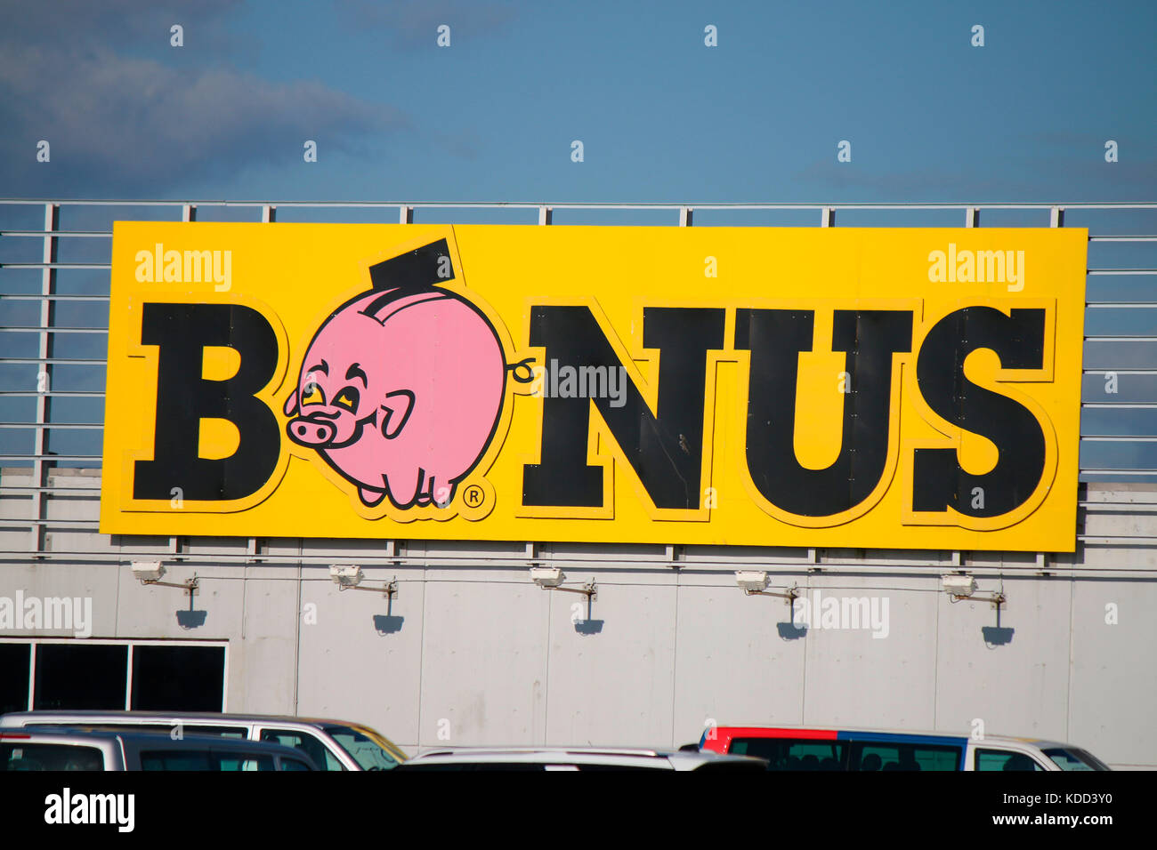 Logo - Markenname/ brand name: Bonus, Reykjavik, Island Stock Photo - Alamy