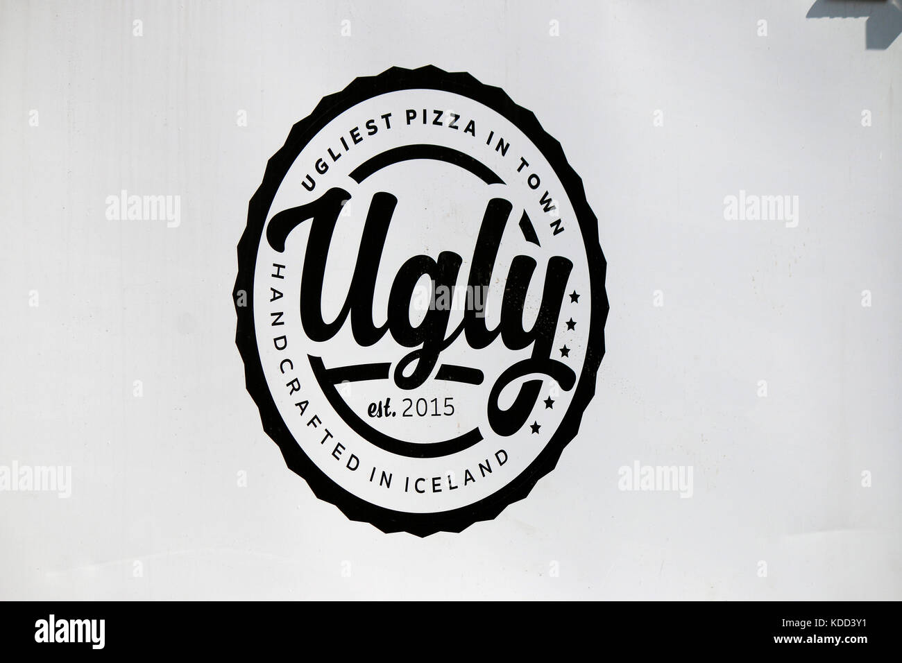 Logo - Markenname/ brand name: Ugly, Reykjavik, Island Stock Photo - Alamy