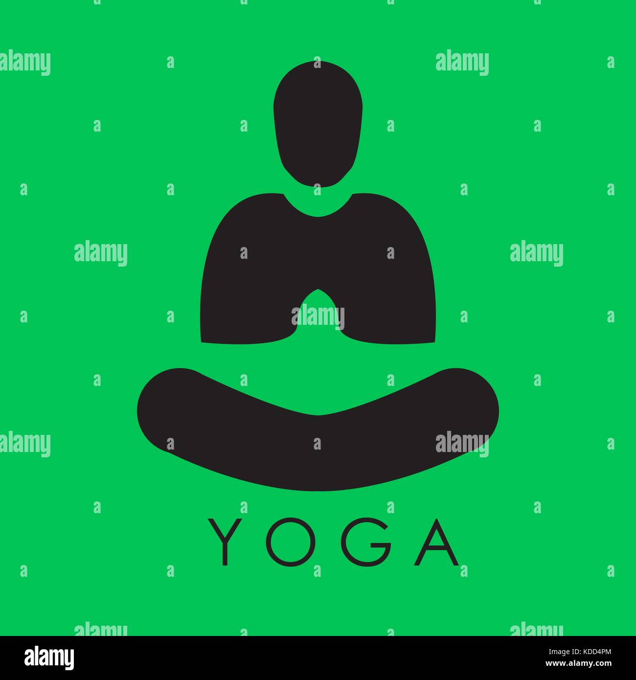Creative Abstract Simple Yoga Meditation Pose Stock Photo - Alamy