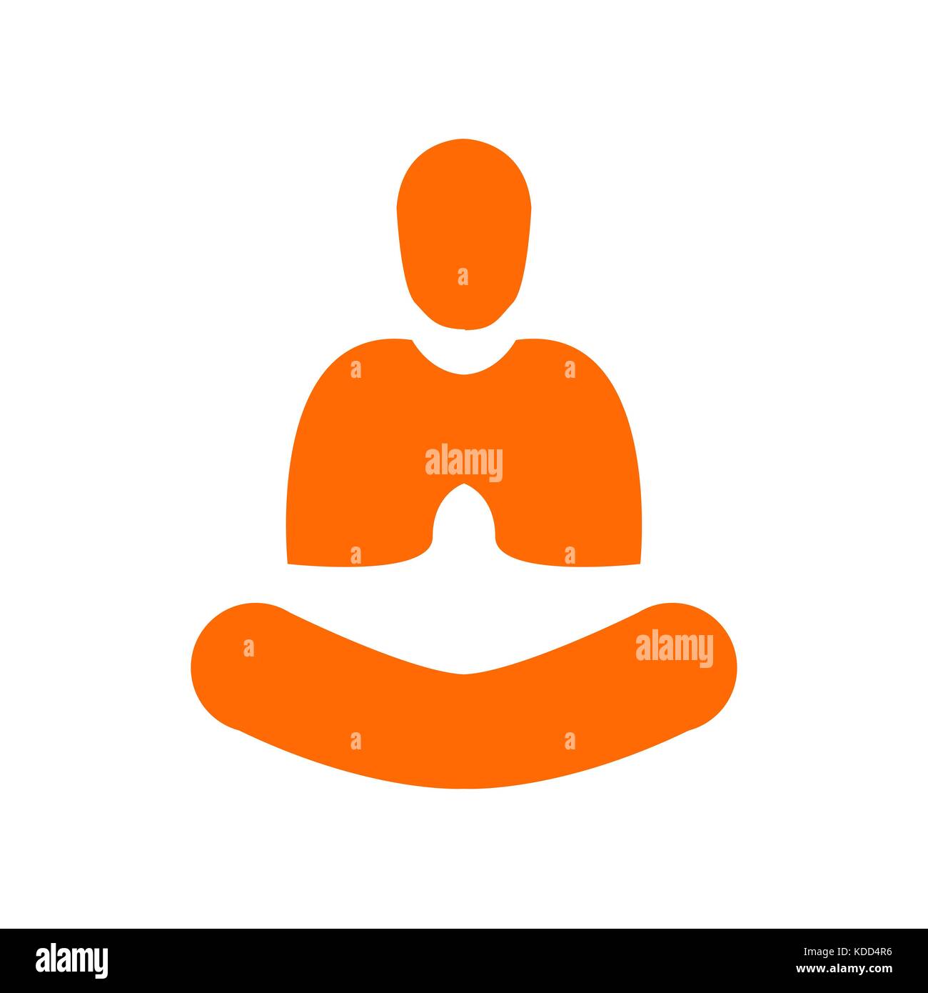 Creative Abstract Simple Yoga Meditation Orange Stock Photo - Alamy