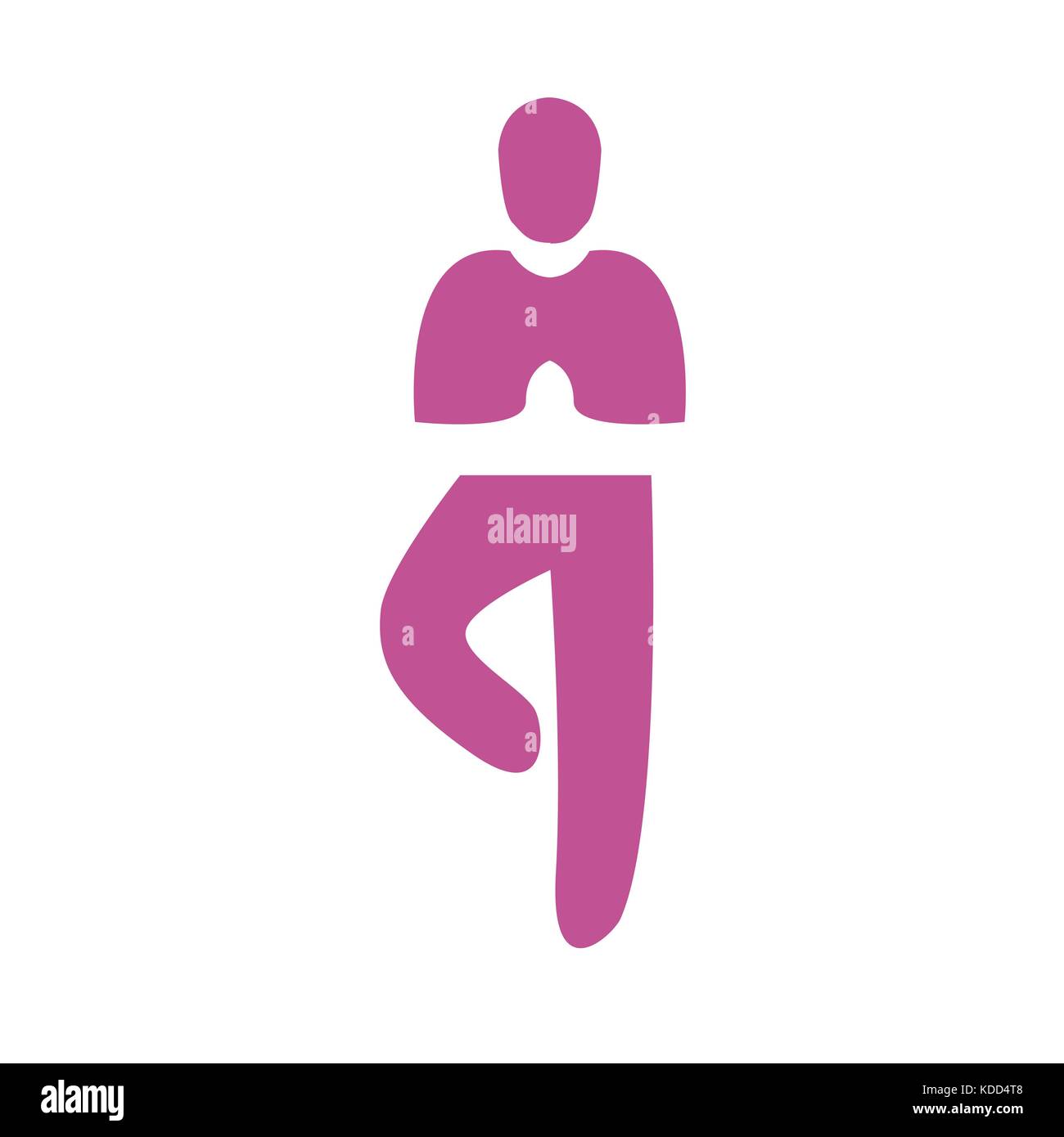 Human body standing yoga Cut Out Stock Images & Pictures - Alamy