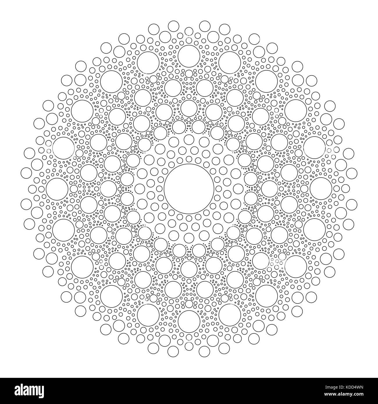 Circle Mandala Vector on white background Stock Photo - Alamy