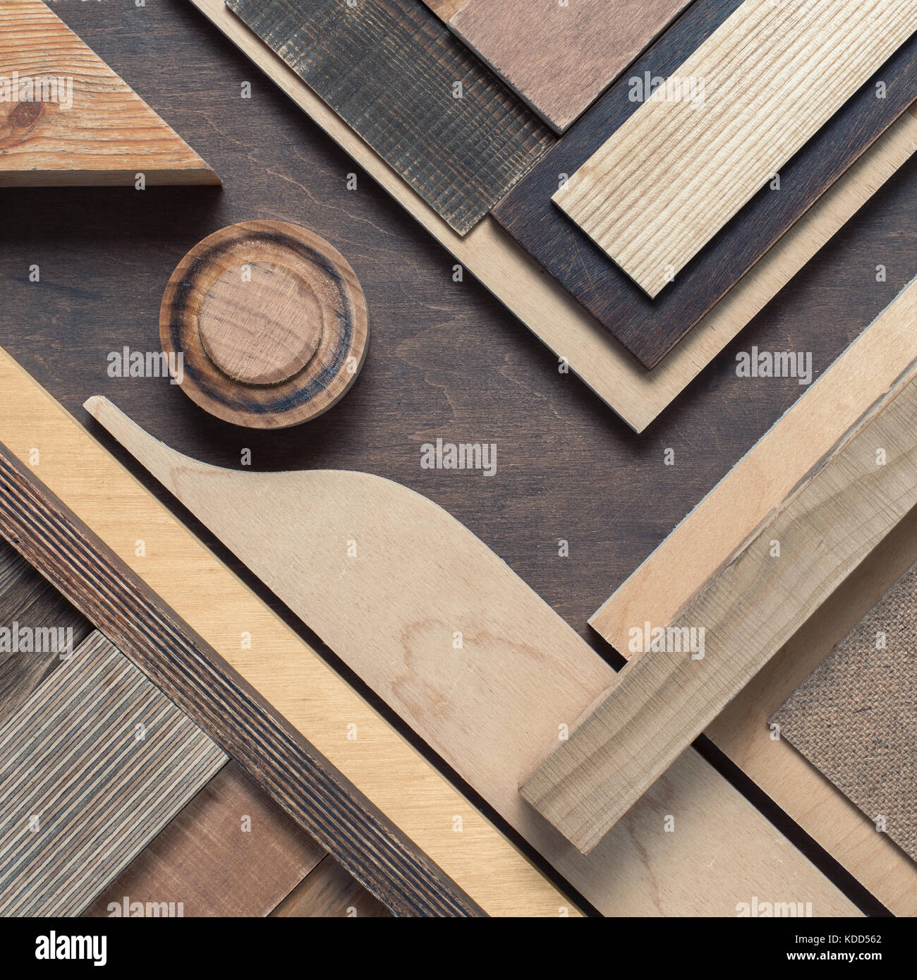 Abstract scrap wood blocks in collage background Stock Photo - Alamy