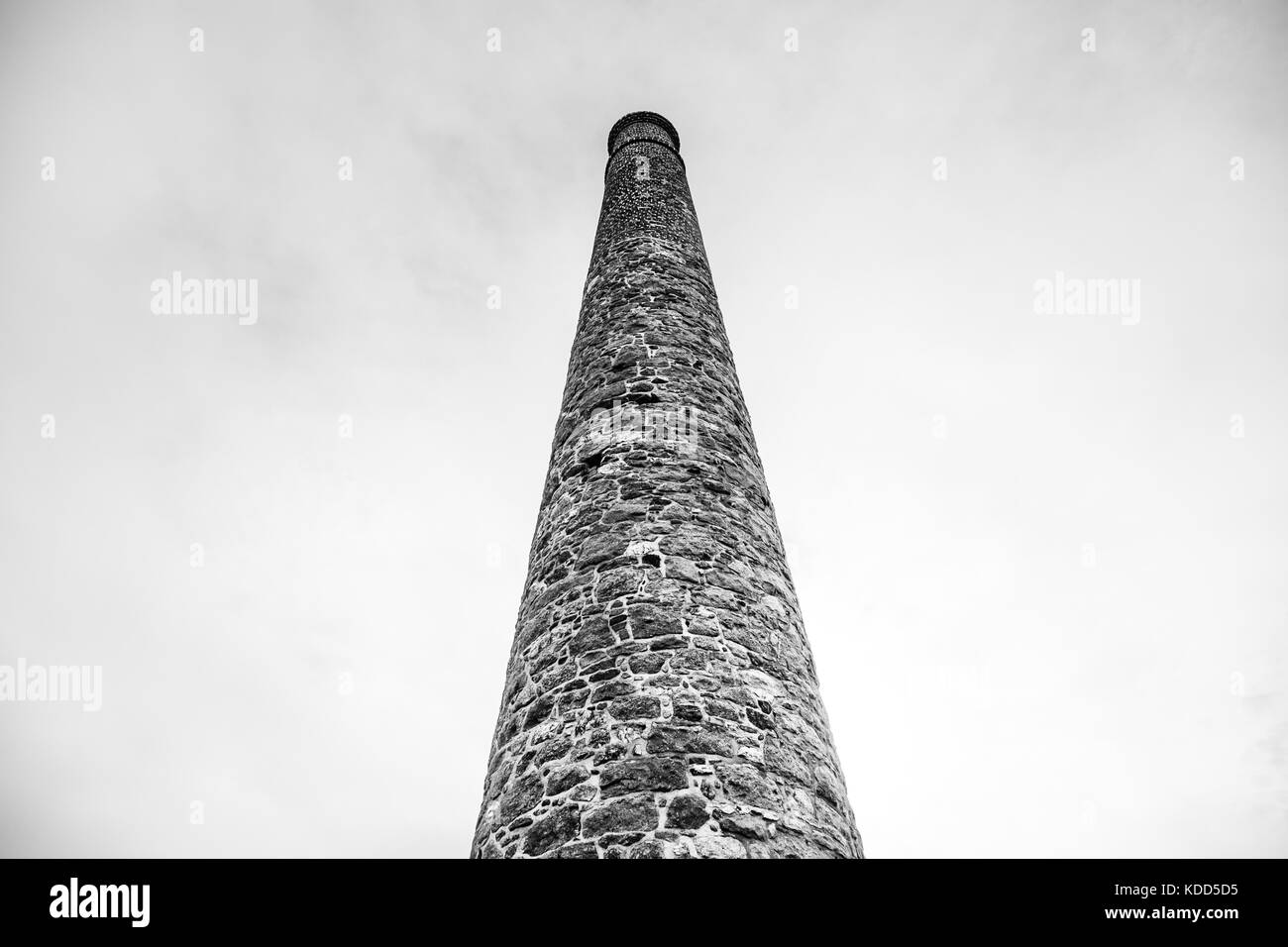 Stone chimney stack Black and White Stock Photos & Images - Alamy