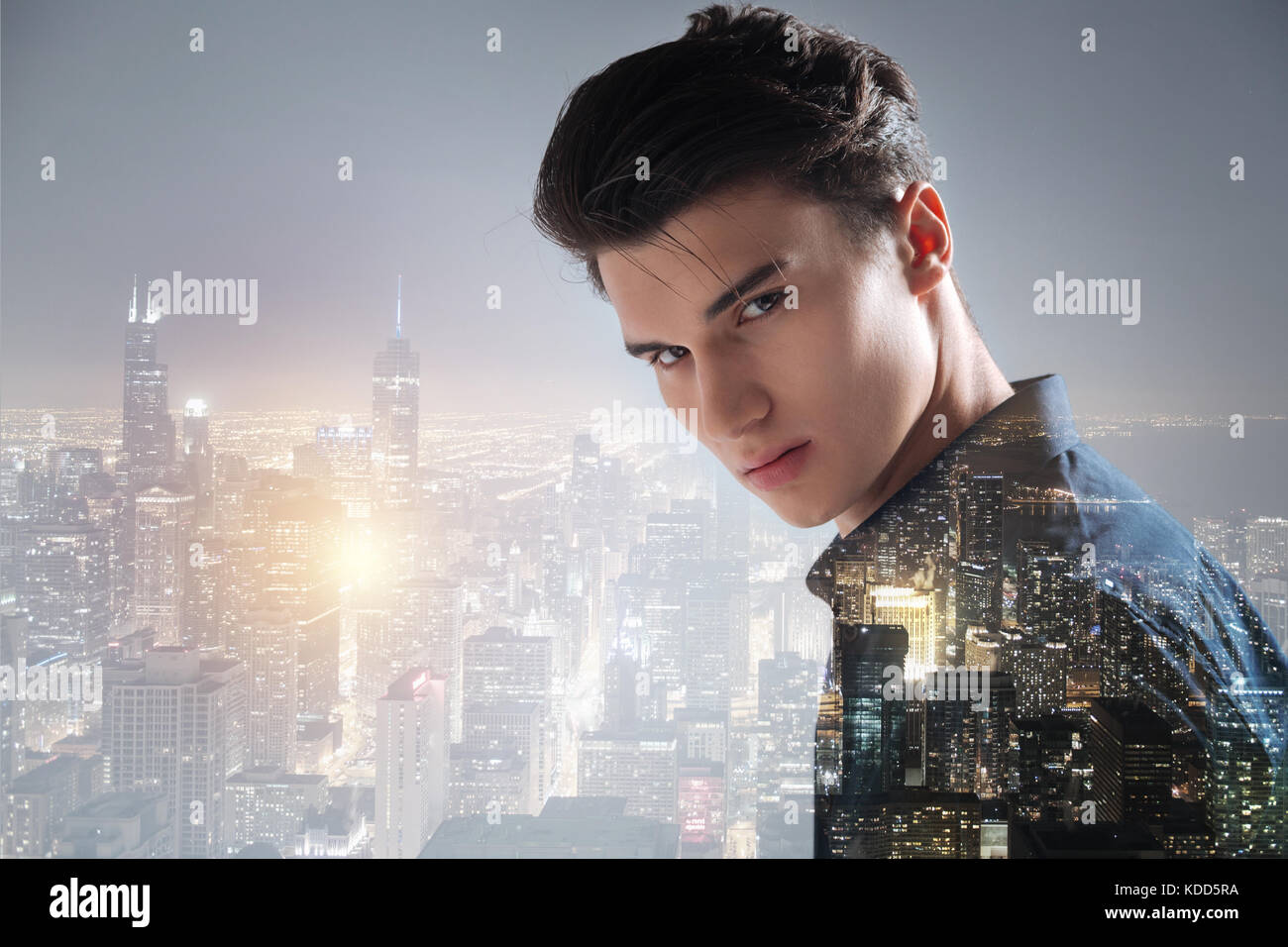 Professional model having mysterious look Stock Photo - Alamy
