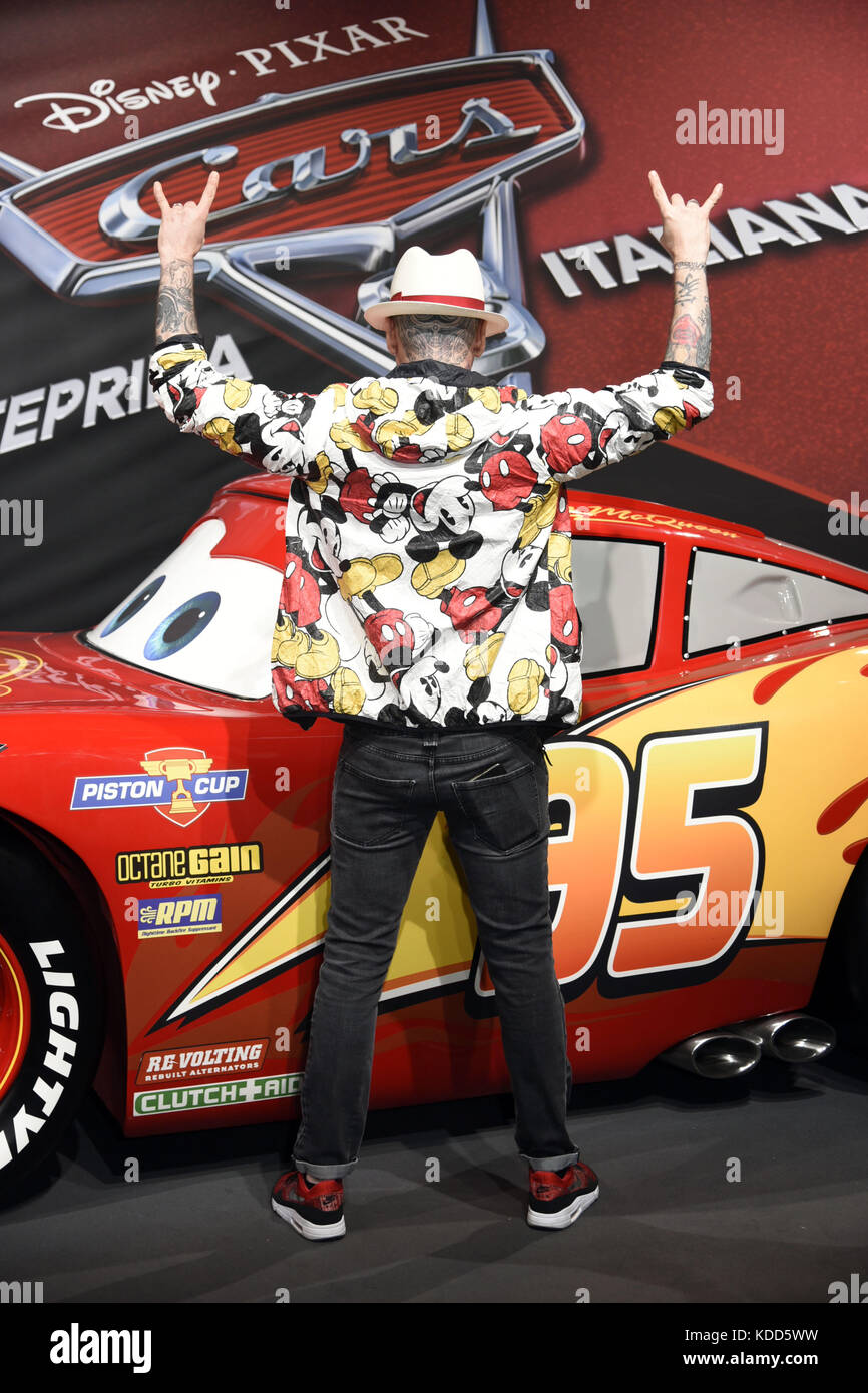 Photocall for Disney Pixar's 'Cars 3' in Milan, Italy. Featuring: J-Ax ...