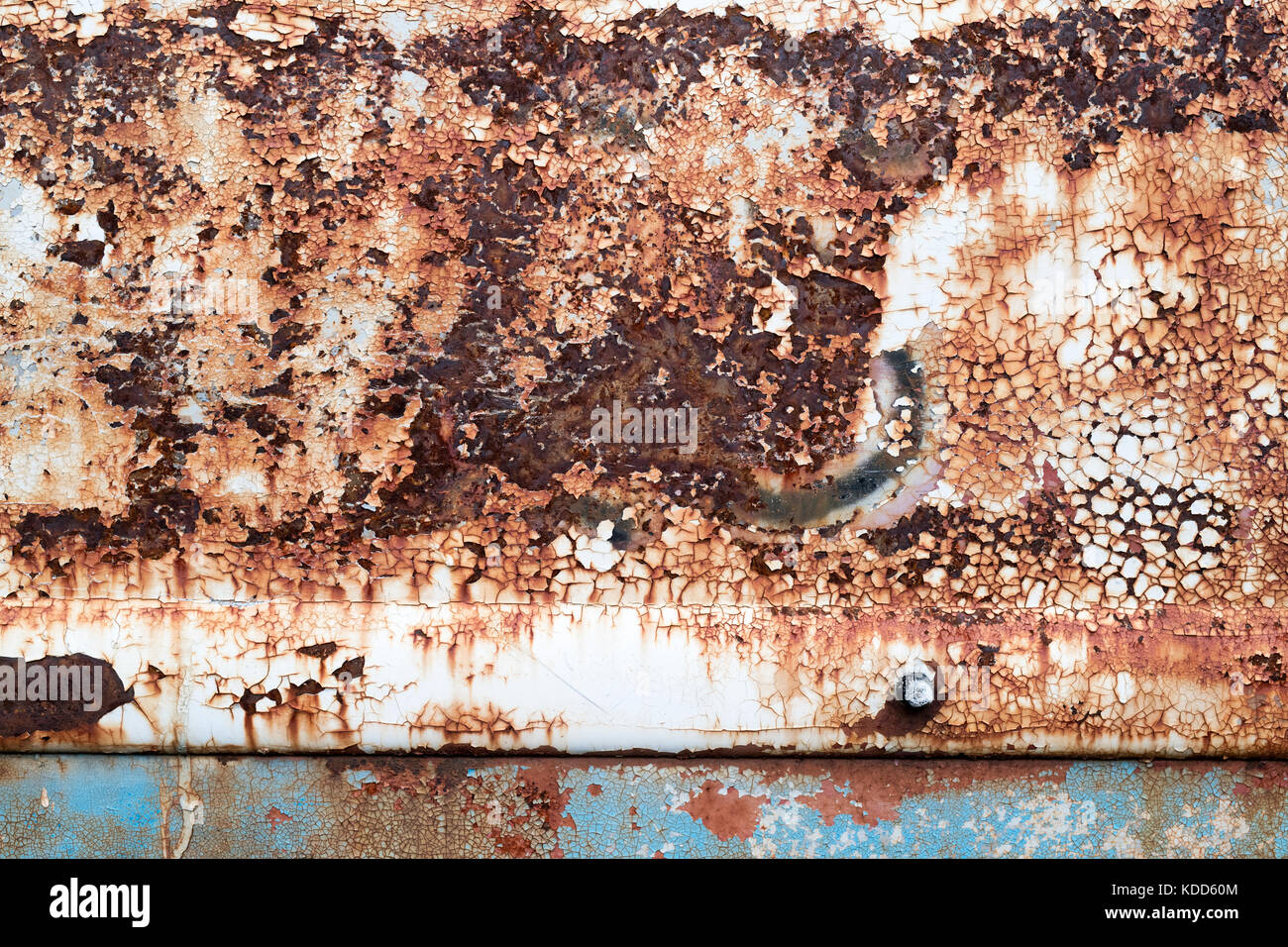 VW Volkswagen split screen panel van rusted metal side panel with ...