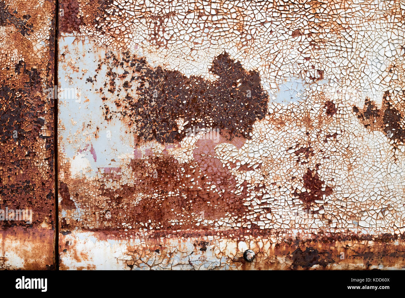 VW Volkswagen split screen panel van rusted metal side panel with ...