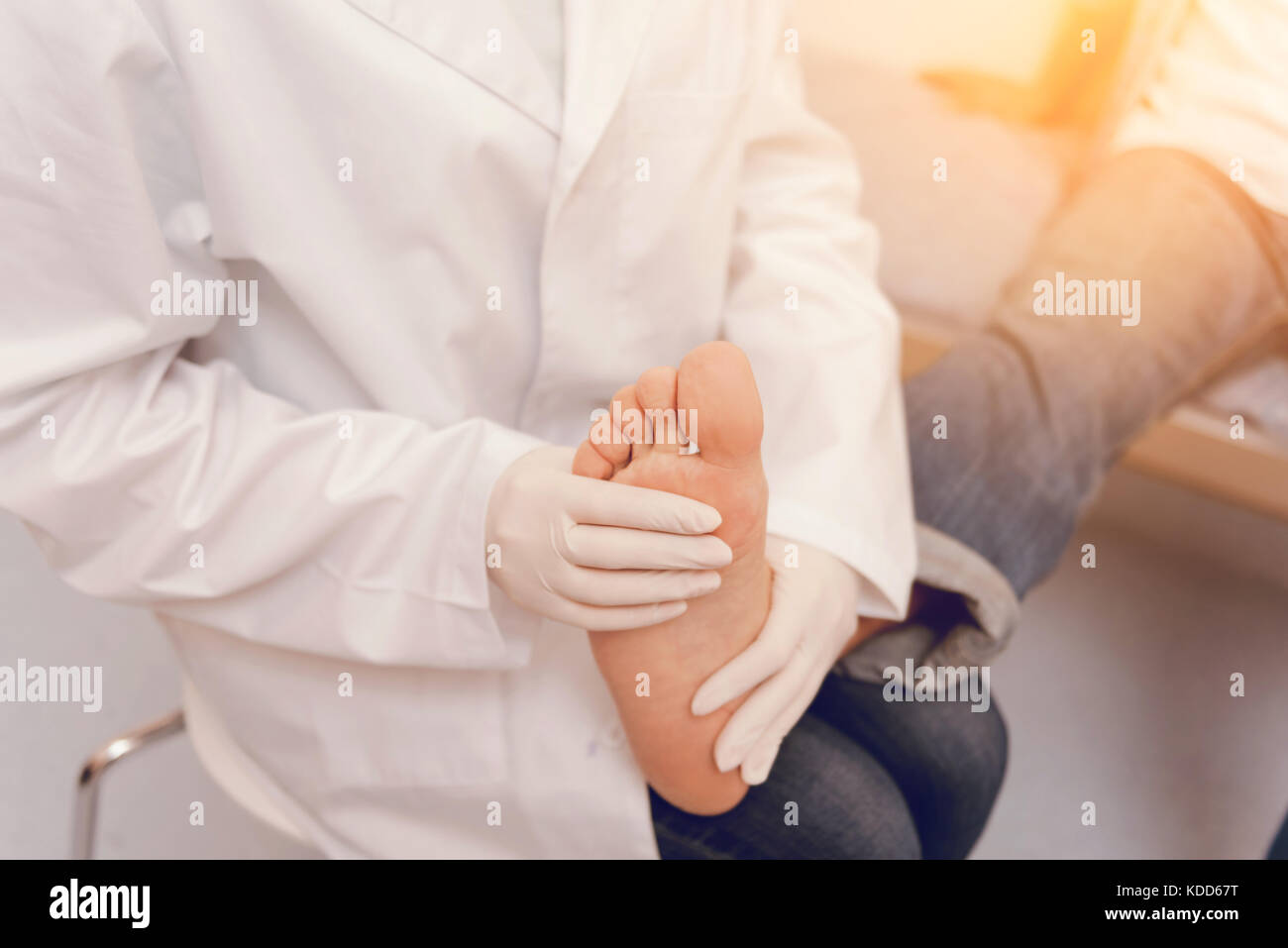 Doctor Examining Patient Foot High Resolution Stock Photography and ...