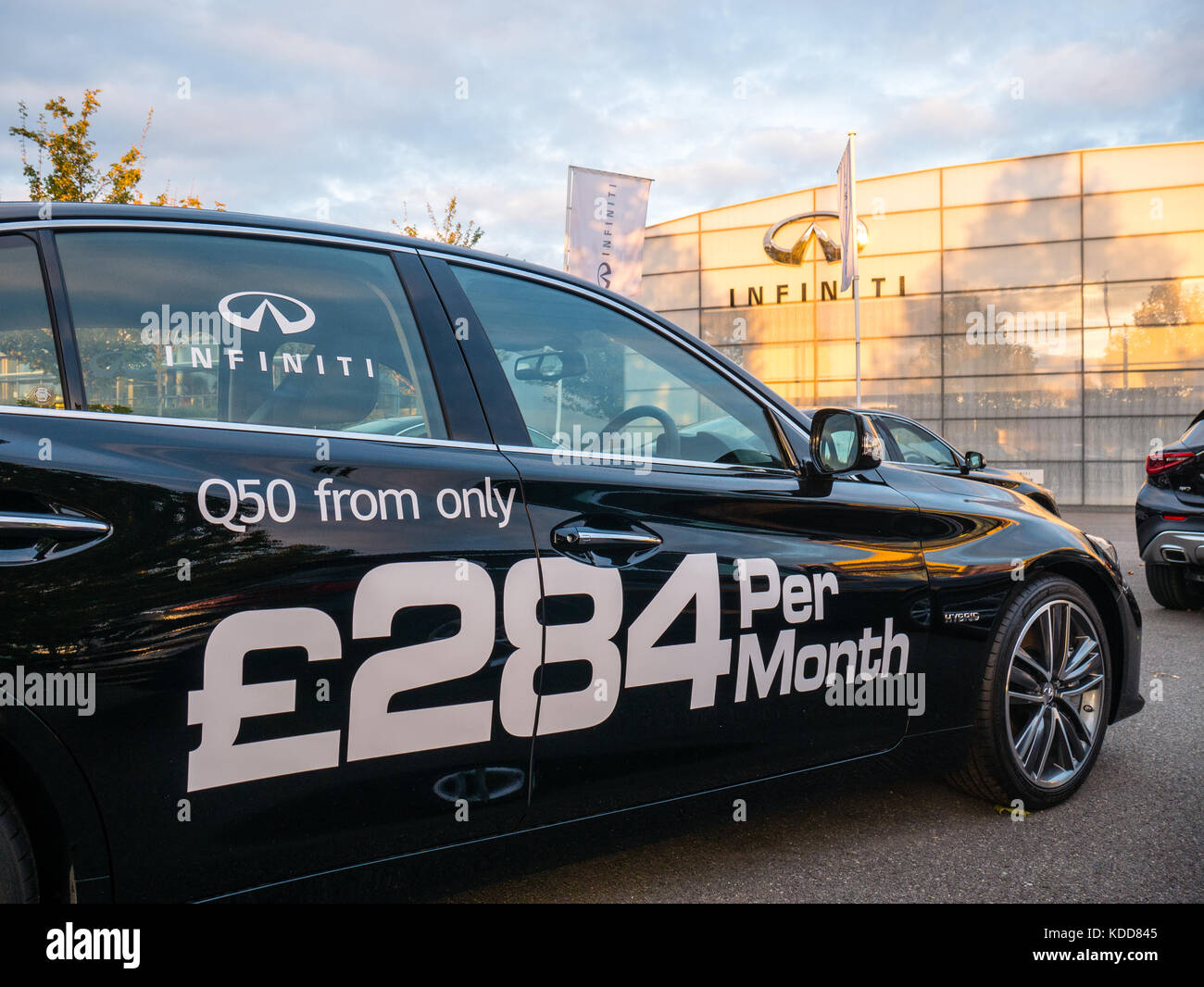 Infiniti Car Showroom, Reading, Berkshire, England, UK, GB Stock Photo ...