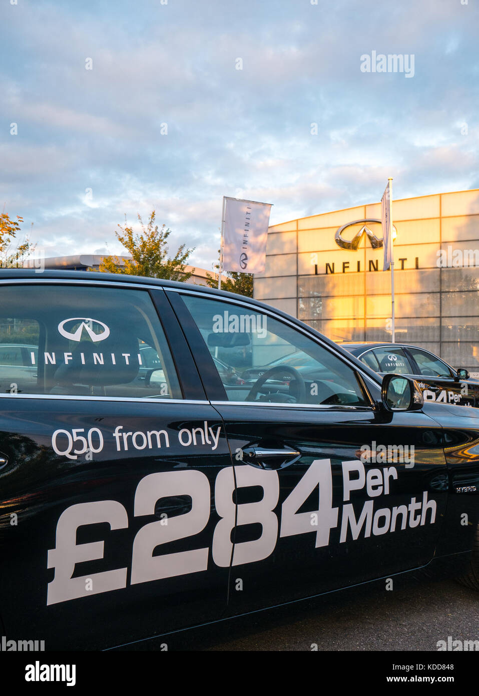 Infiniti Car Showroom, Reading, Berkshire, England Stock Photo - Alamy