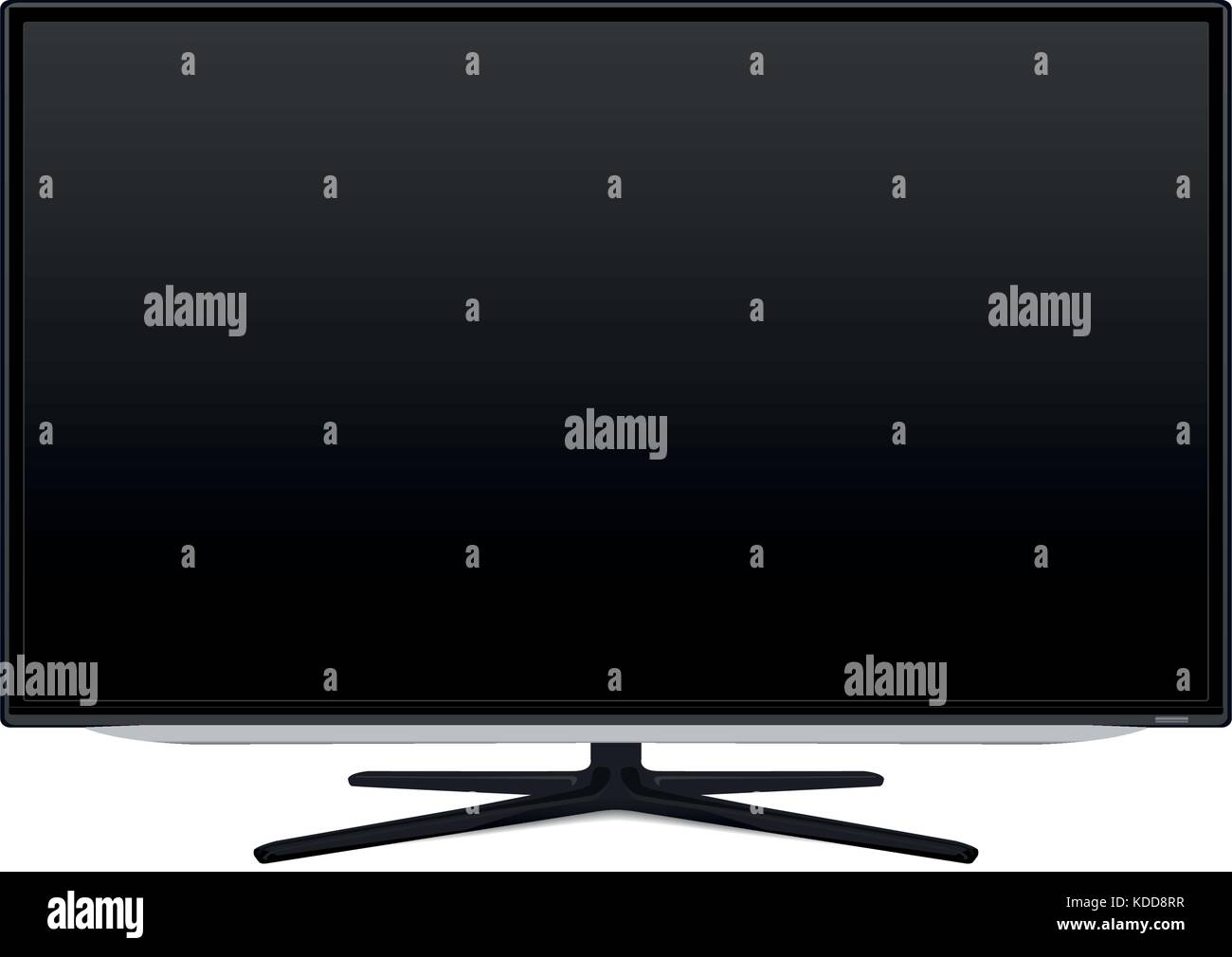 TV, television, blank device screen. LCD, LED monitor isolated ...