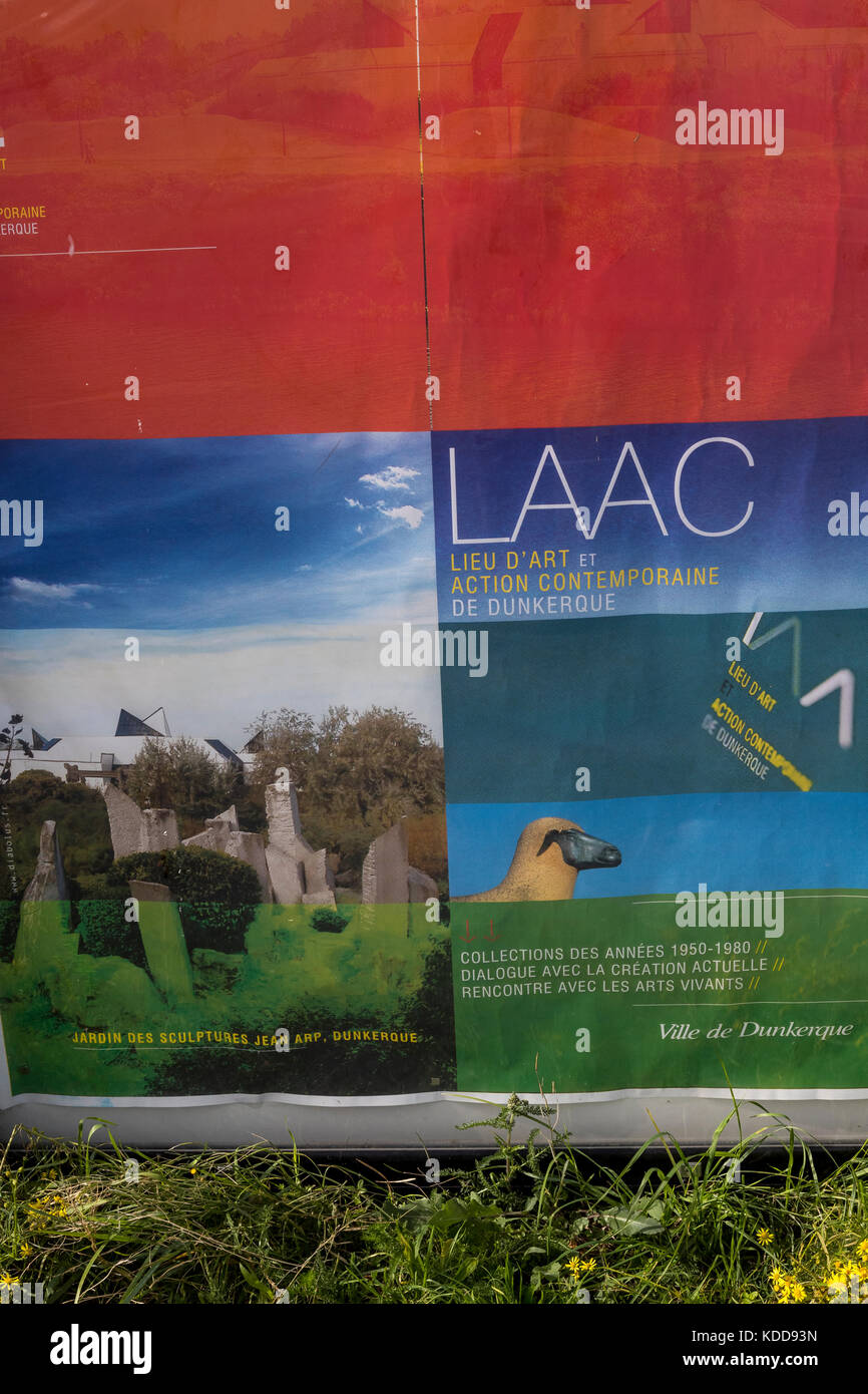 LAAC sign, Modern Art Museum, Dunkirk, France Stock Photo - Alamy