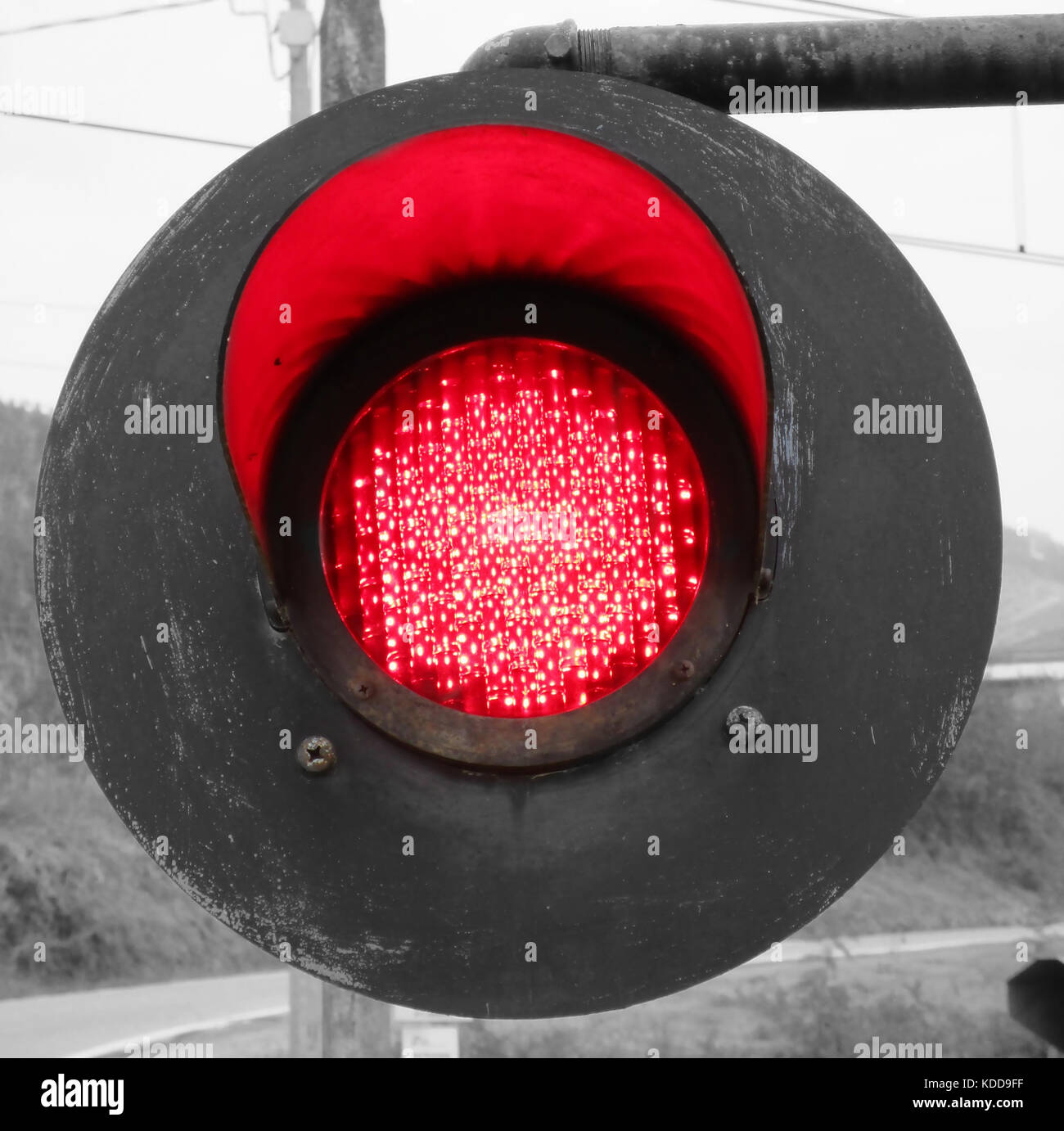 traffic light with red light Stock Photo - Alamy