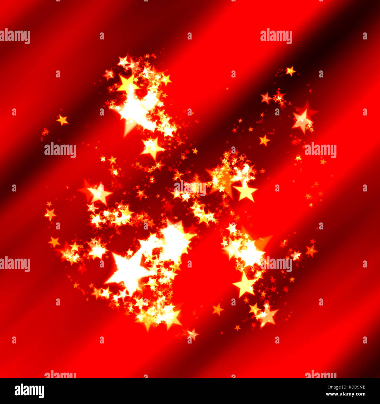 Multiple stars scattered on wavy red background Stock Photo - Alamy