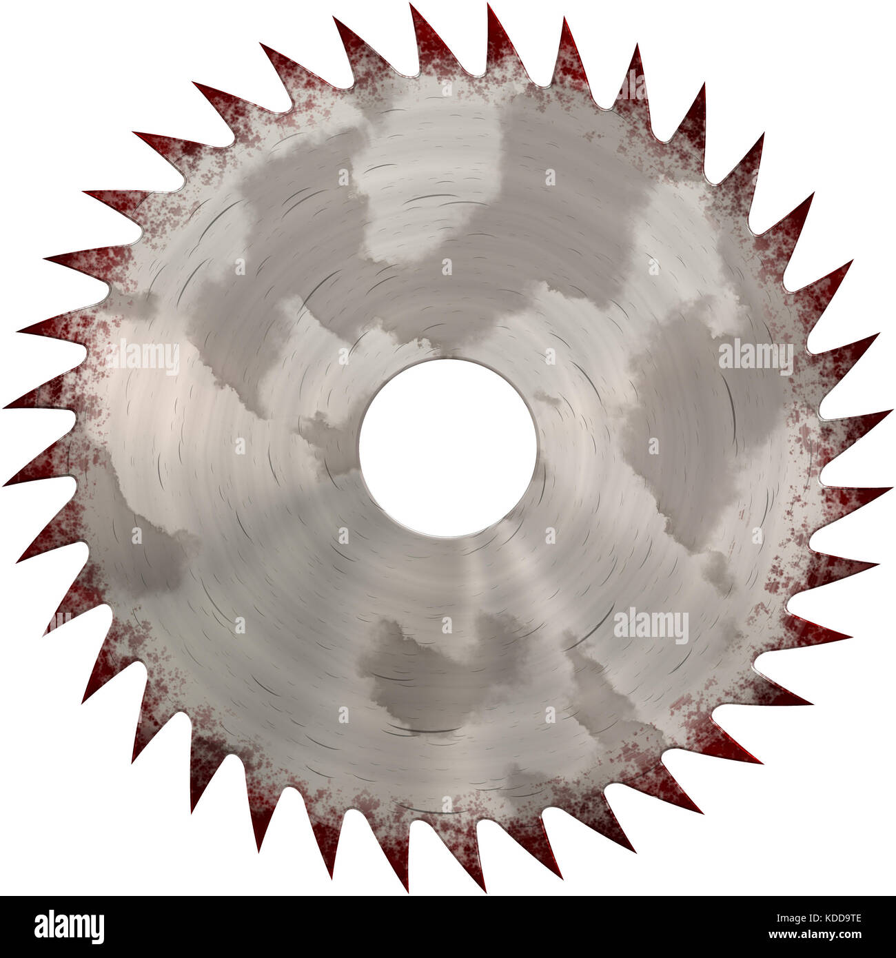 Circular saw isolated on white closeup view Stock Photo - Alamy