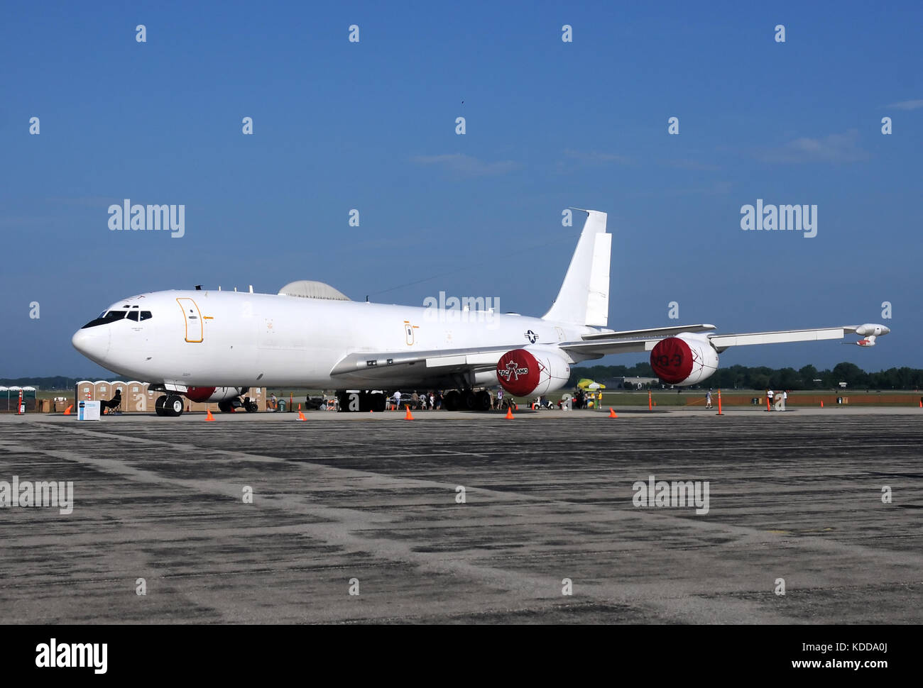 Detroit, USA - July 24, 2011: US Navy E-6 Mercury airborne command post ...