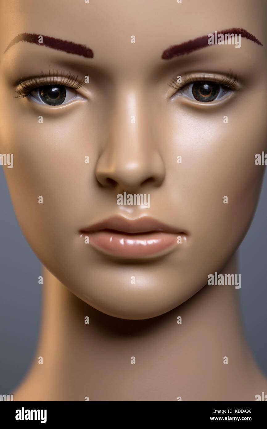 Illustration beauty, the head of a doll photographed in a studio, 14 ...