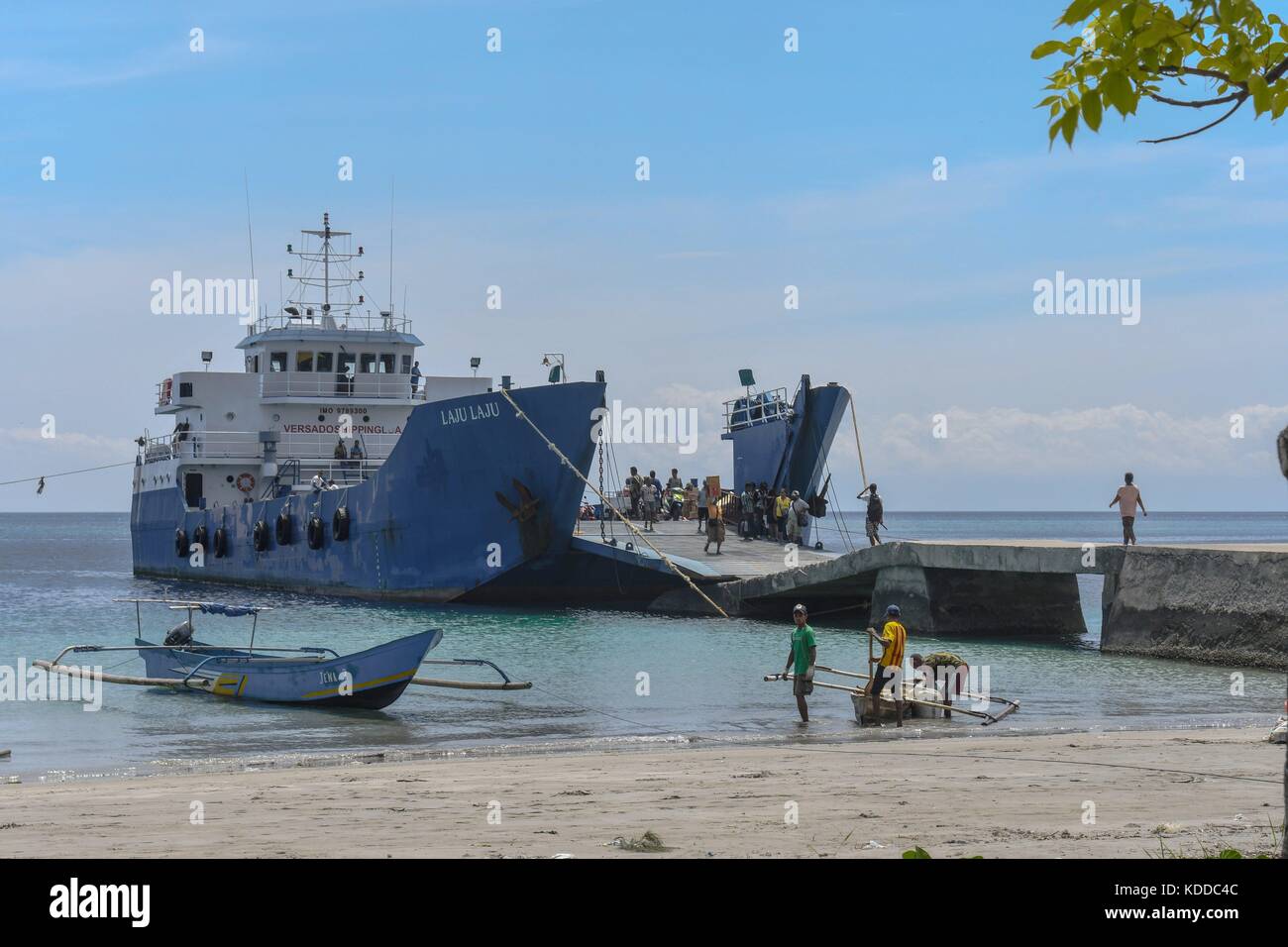 ferry arriving in Atauro, Timor-Leste, Dec. 28, 2016 | usage worldwide ...