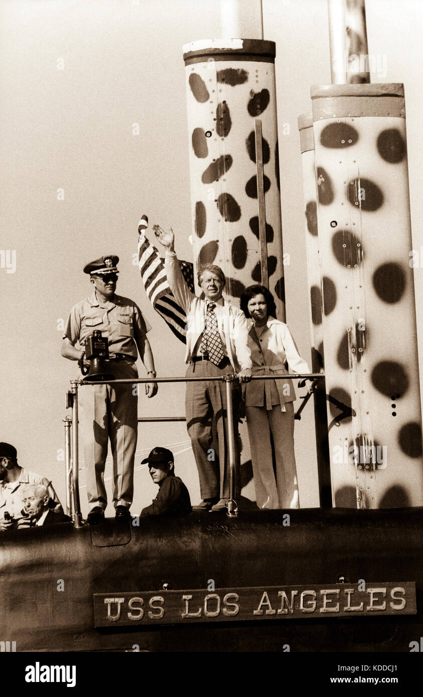 President Jimmy Carter, First Lady Rosalynn Carter and Admiral Hyman ...