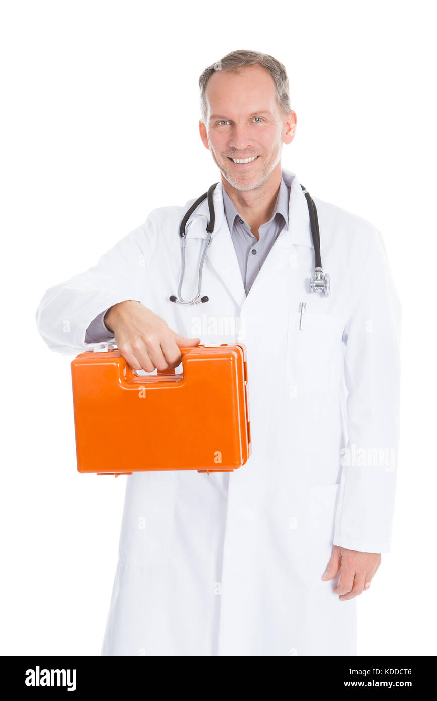 Medical worker holding first hi-res stock photography and images - Alamy